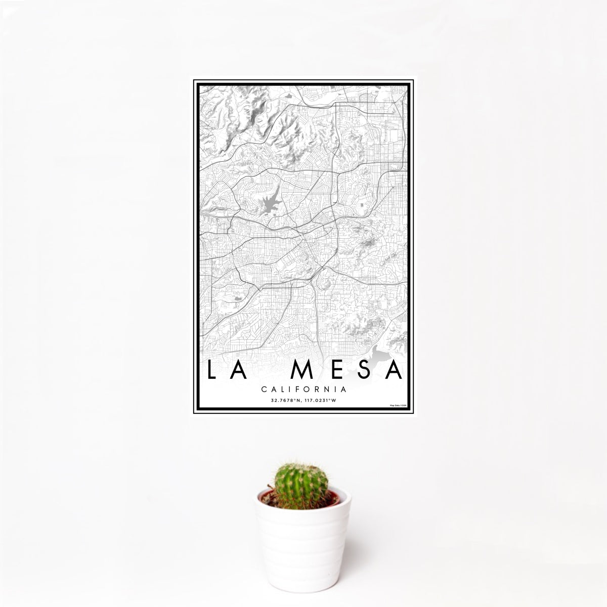 La Mesa - California Map Print in Classic — JACE Maps