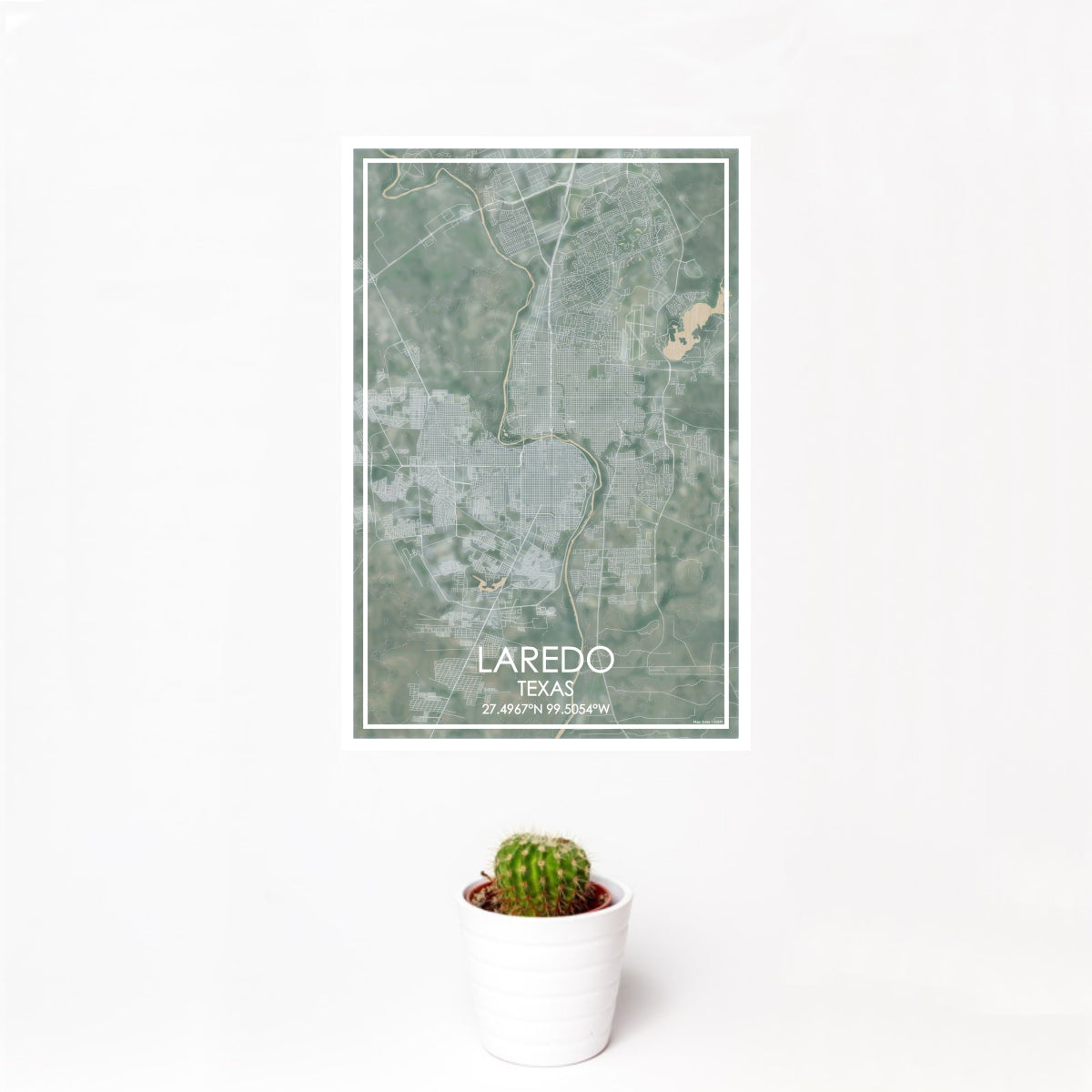 Laredo - Texas Map Print in Afternoon — JACE Maps