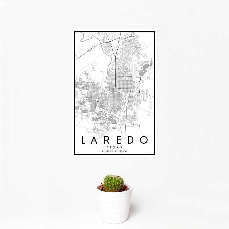 Laredo - Texas Map Print in Classic — JACE Maps