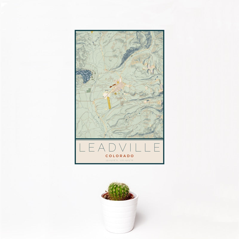 Leadville - Colorado Map Print in Woodblock — JACE Maps