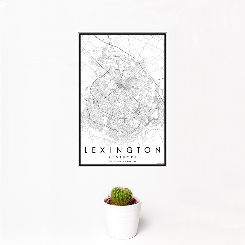 Lexington - Kentucky Map Print in Classic — JACE Maps