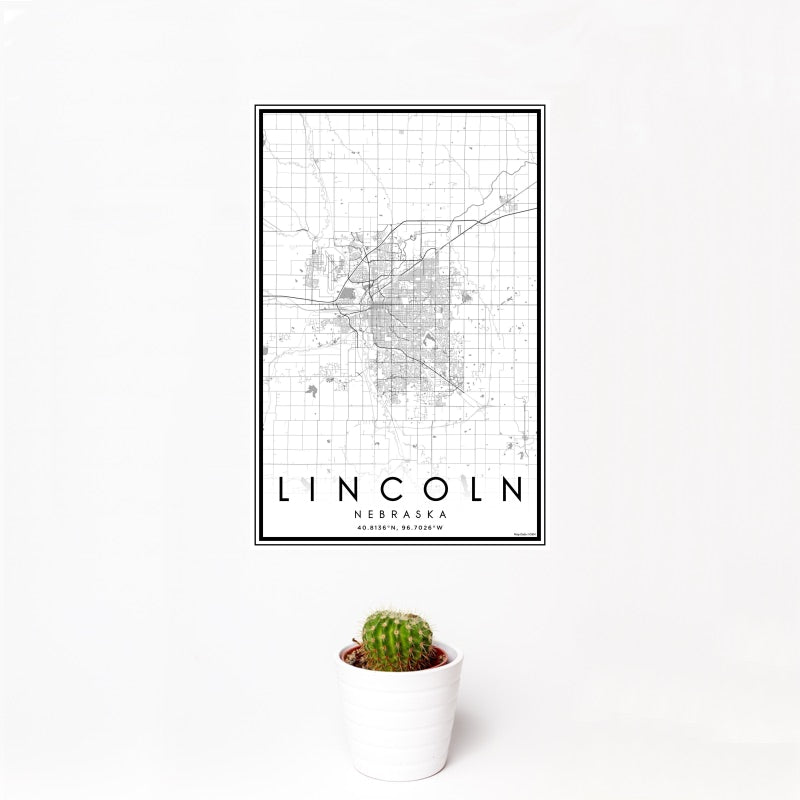 Lincoln - Nebraska Map Print in Classic — JACE Maps