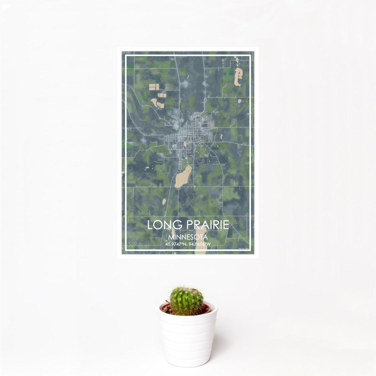 Long Prairie - Minnesota Map Print in Afternoon — JACE Maps