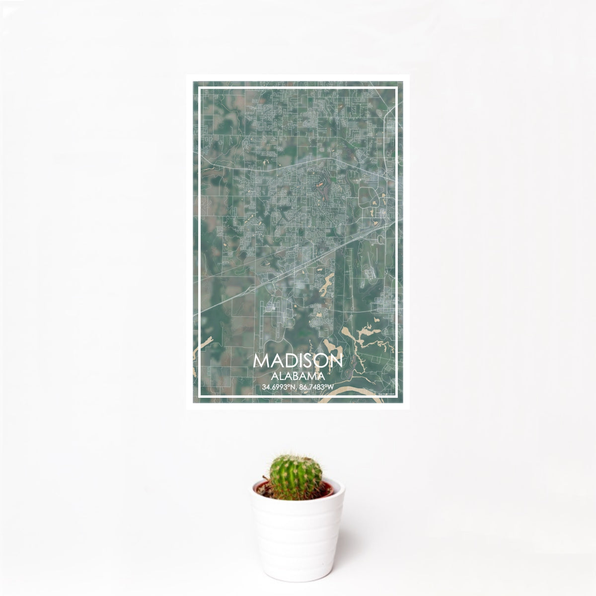 Madison - Alabama Map Print in Afternoon — JACE Maps