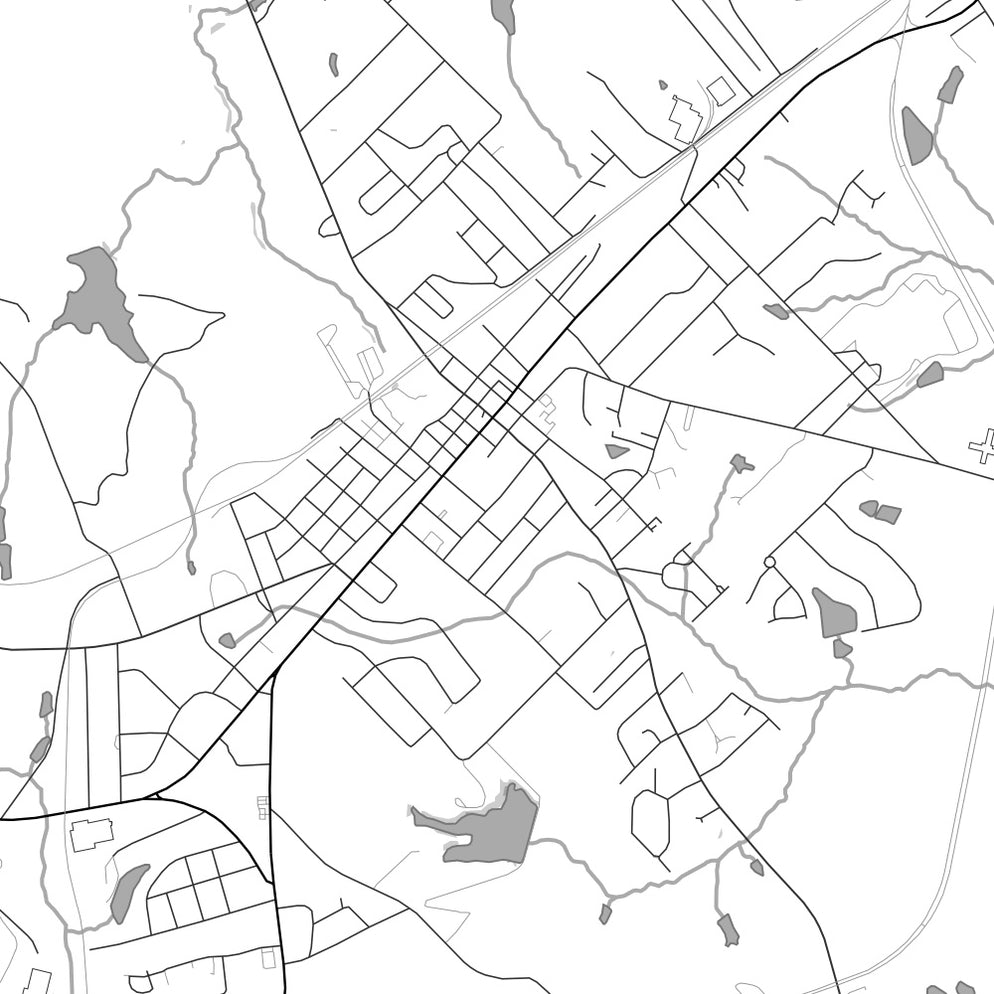 Madison - Georgia Map Print in Classic — JACE Maps