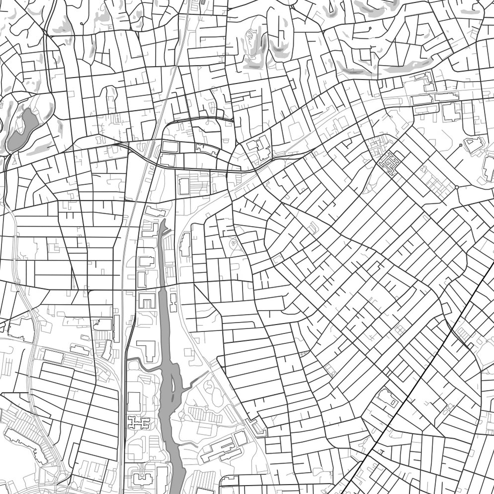 Malden - Massachusetts Map Print in Classic — JACE Maps