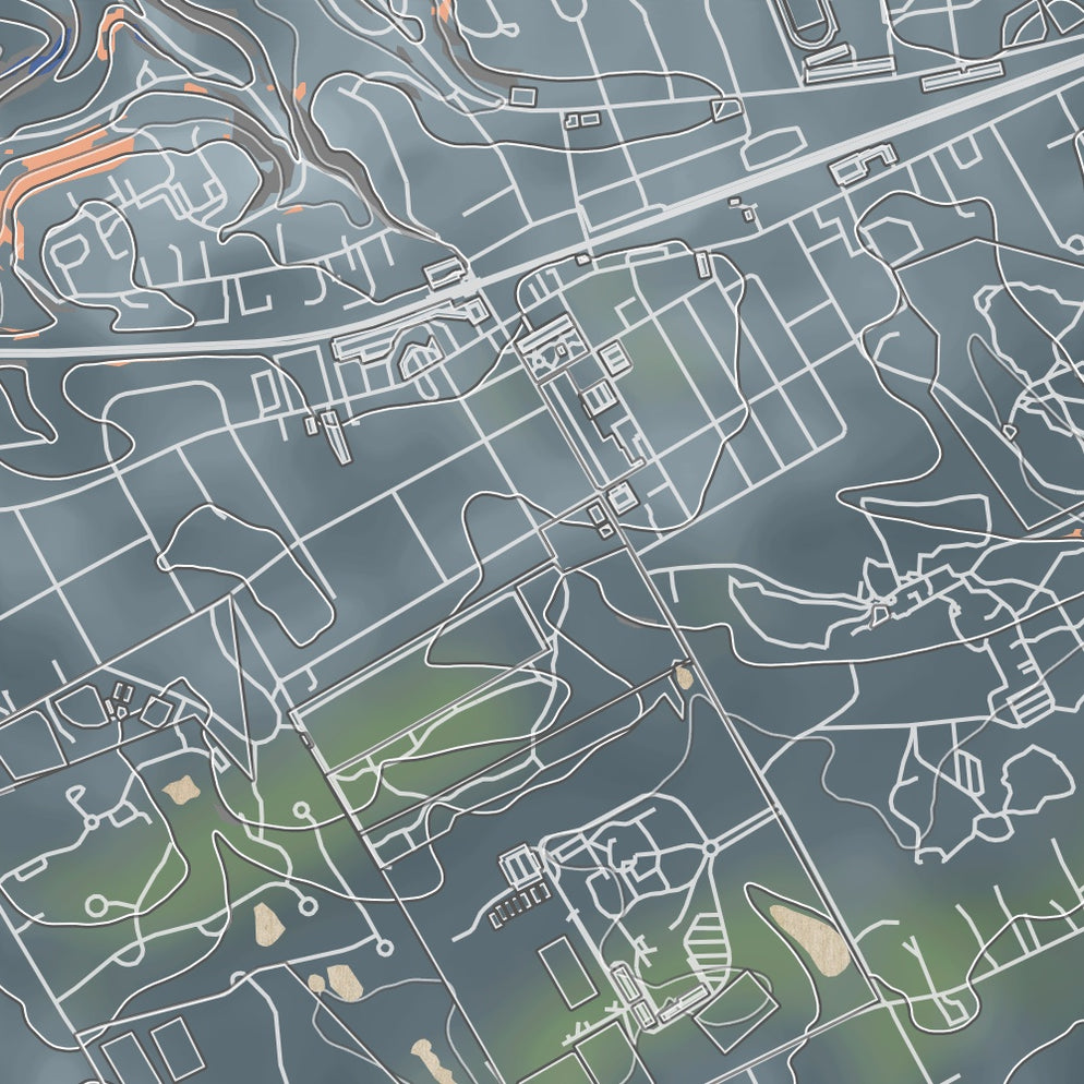 Malvern - Pennsylvania Map Print in Afternoon — JACE Maps