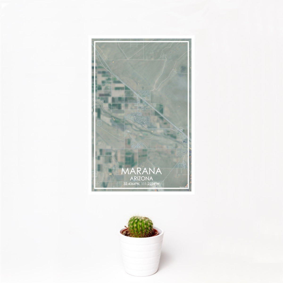 Marana - Arizona Map Print in Afternoon — JACE Maps