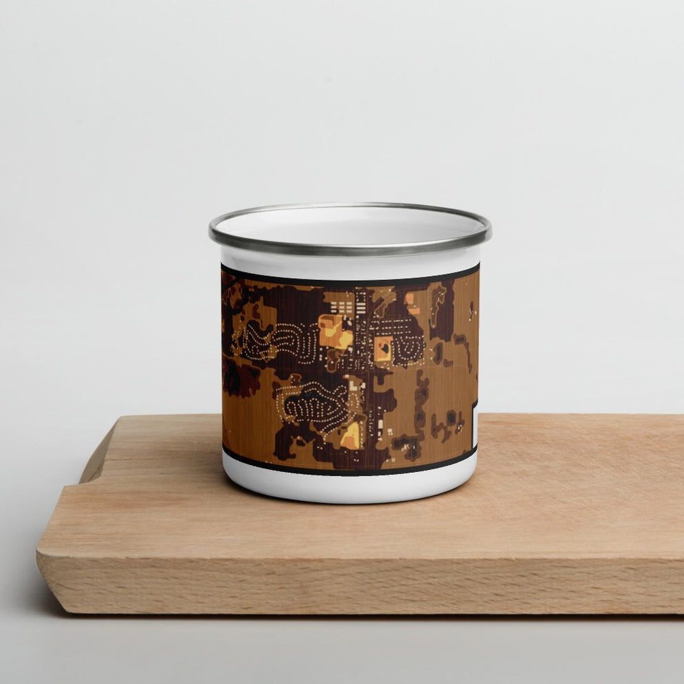 Mayer - Minnesota Map Enamel Mug in Ember — JACE Maps