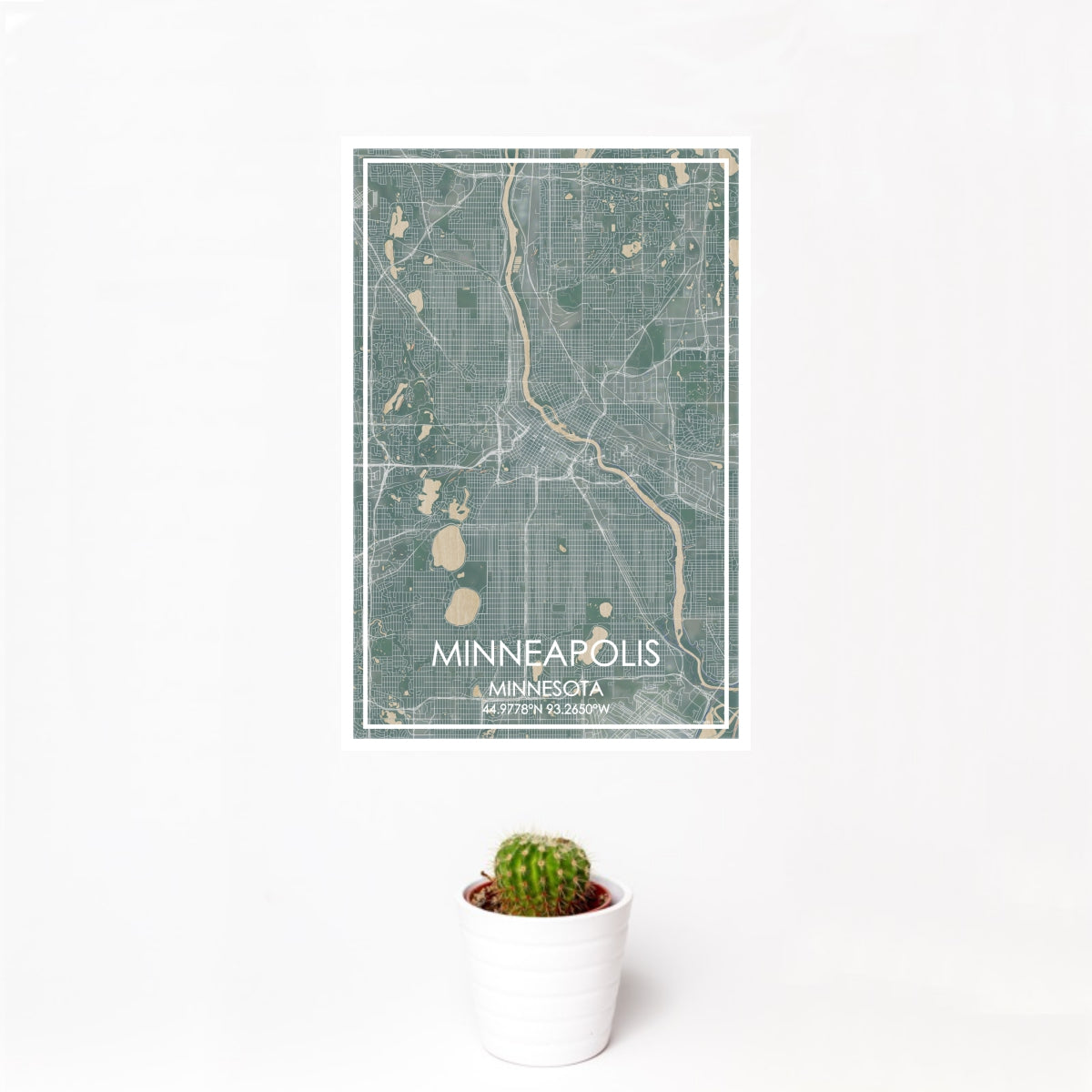 Minneapolis - Minnesota Map Print in Afternoon — JACE Maps