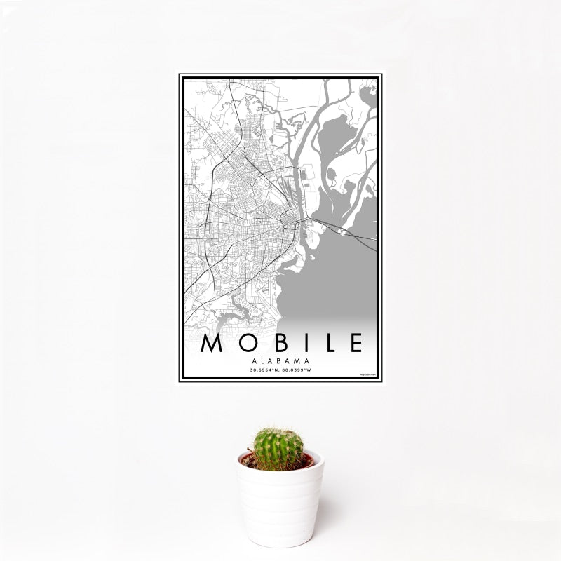 Mobile - Alabama Map Print in Classic — JACE Maps