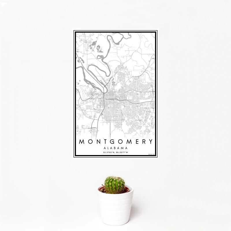 Montgomery - Alabama Map Print in Classic — JACE Maps