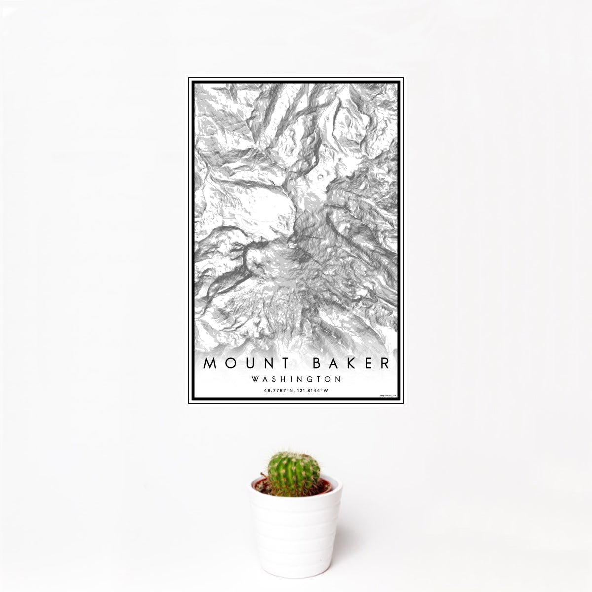 Mount Baker - Washington Map Print in Classic — JACE Maps