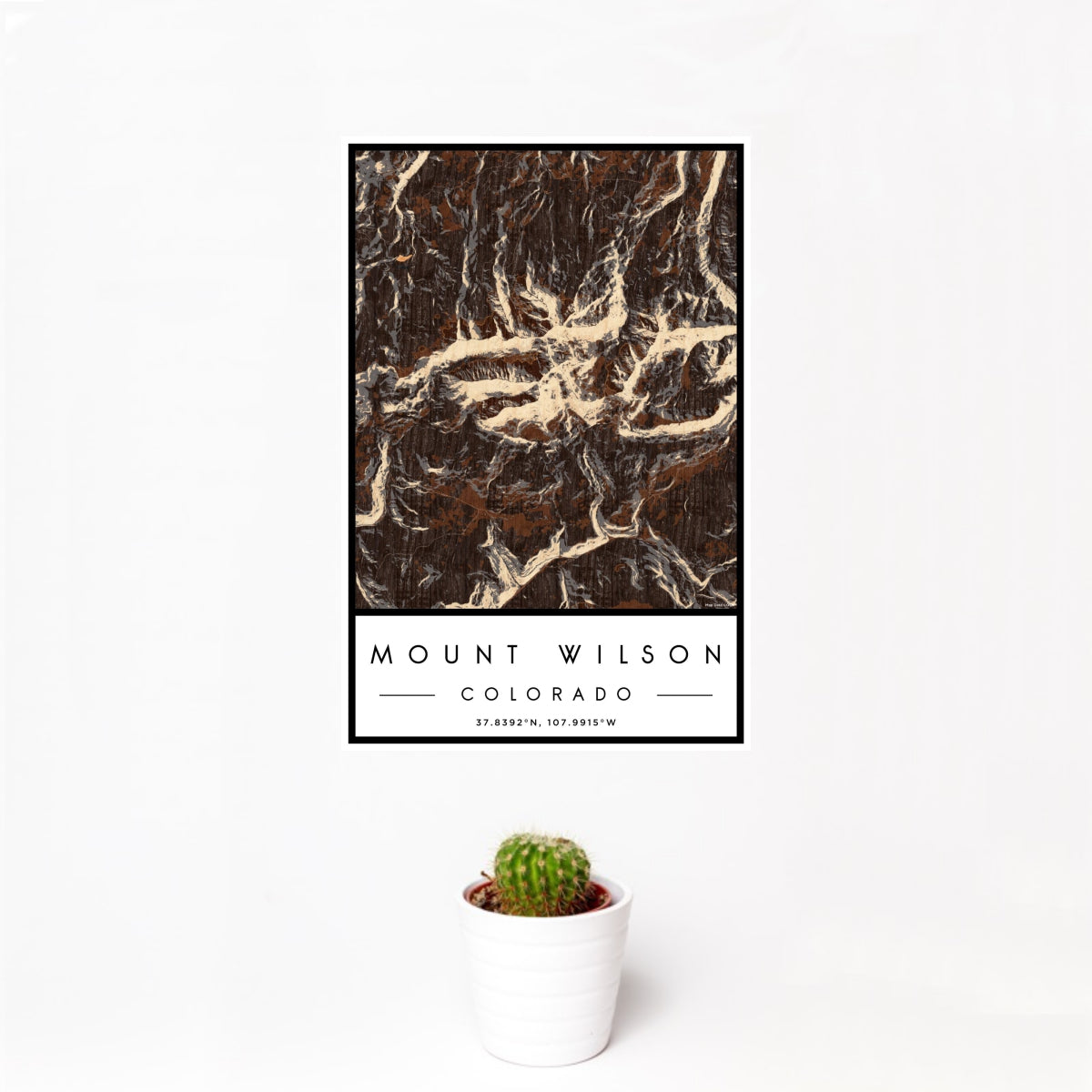 Mount Wilson - Colorado Map Print in Ember — JACE Maps
