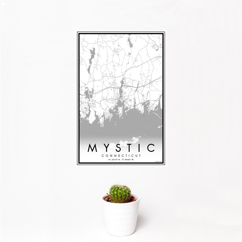 Mystic - Connecticut Map Print in Classic — JACE Maps