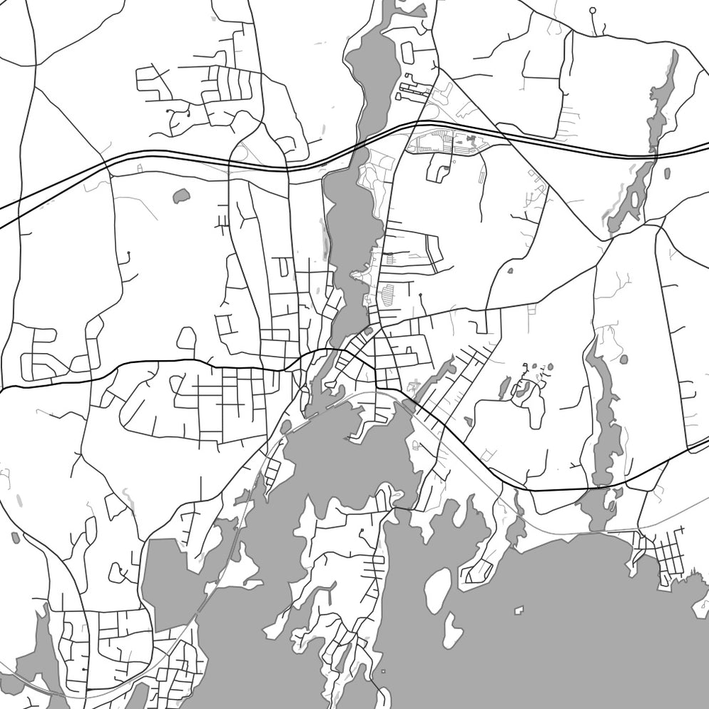 Mystic - Connecticut Map Print in Classic — JACE Maps