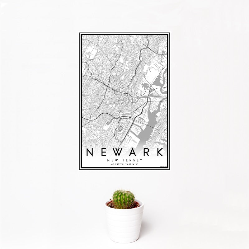 Newark - New Jersey Map Print in Classic — JACE Maps