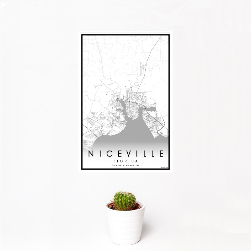 Niceville - Florida Map Print in Classic — JACE Maps