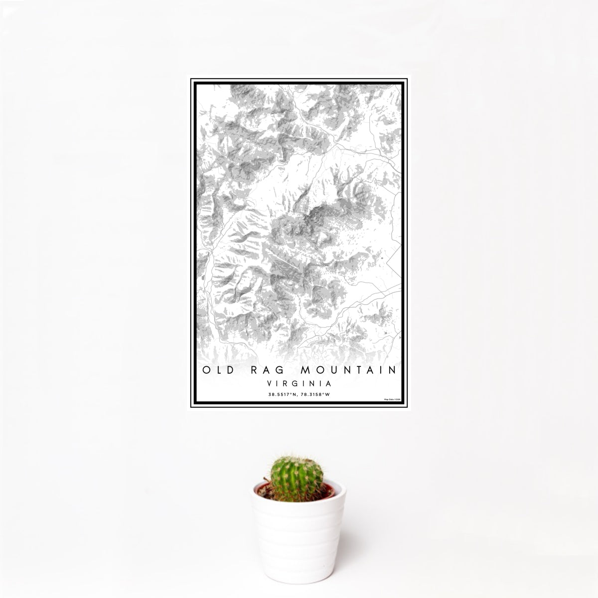 Old Rag Mountain - Virginia Map Print in Classic — JACE Maps