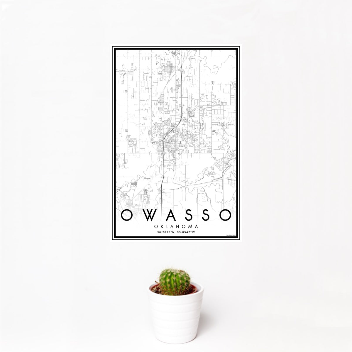 Owasso - Oklahoma Map Print in Classic — JACE Maps