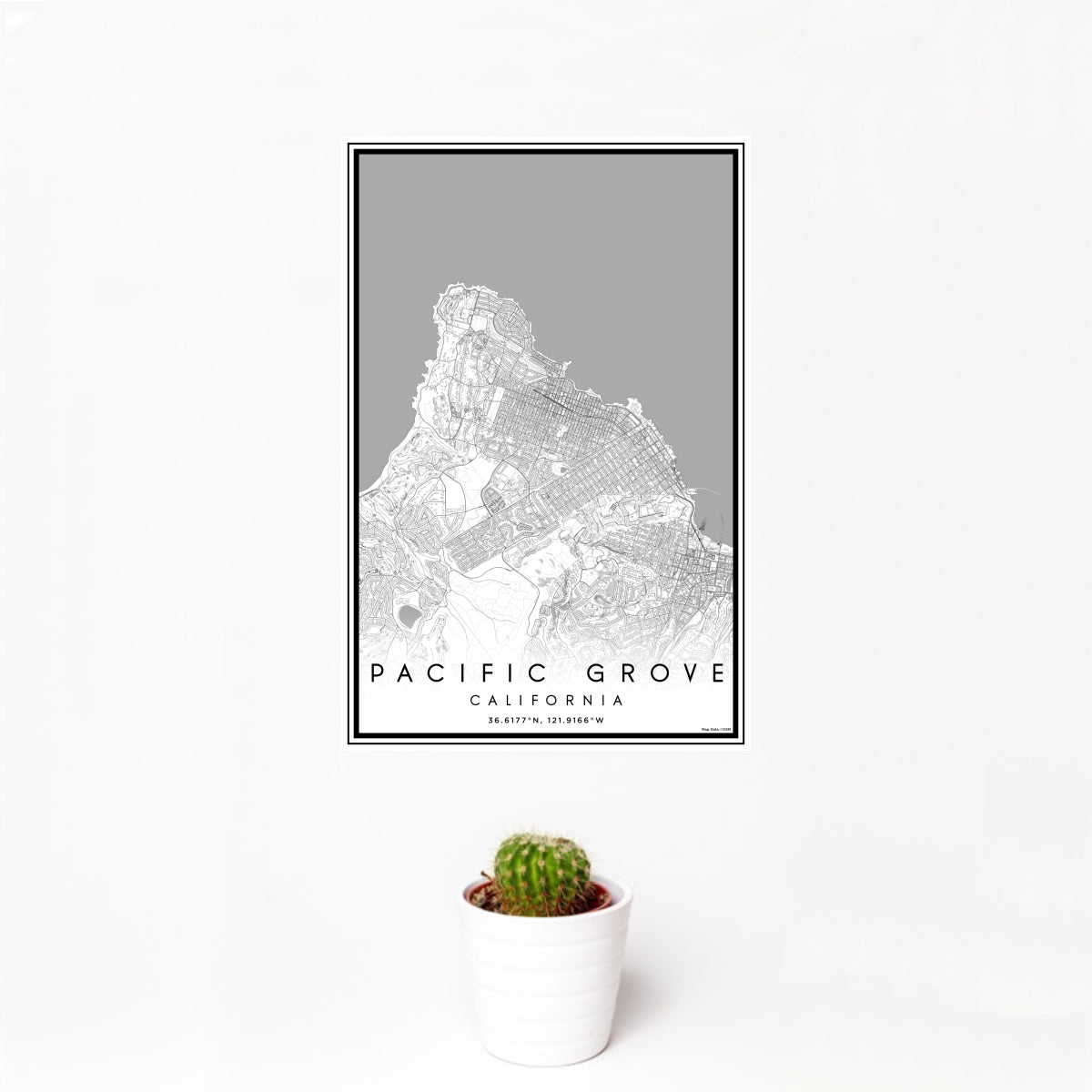 Pacific Grove - California Map Print in Classic — JACE Maps
