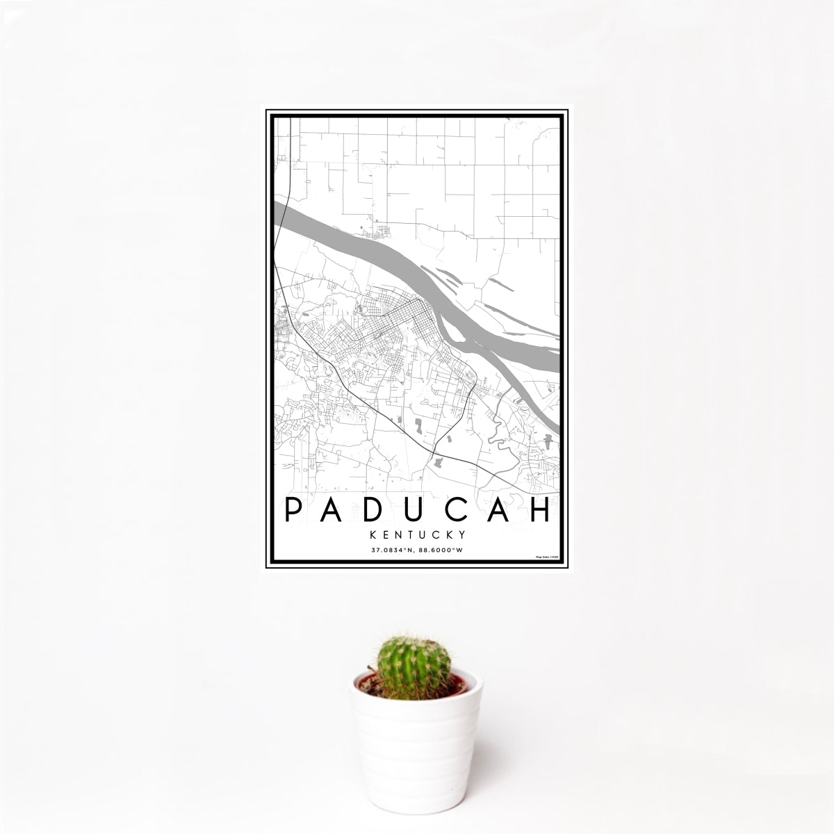 Paducah - Kentucky Map Print in Classic — JACE Maps