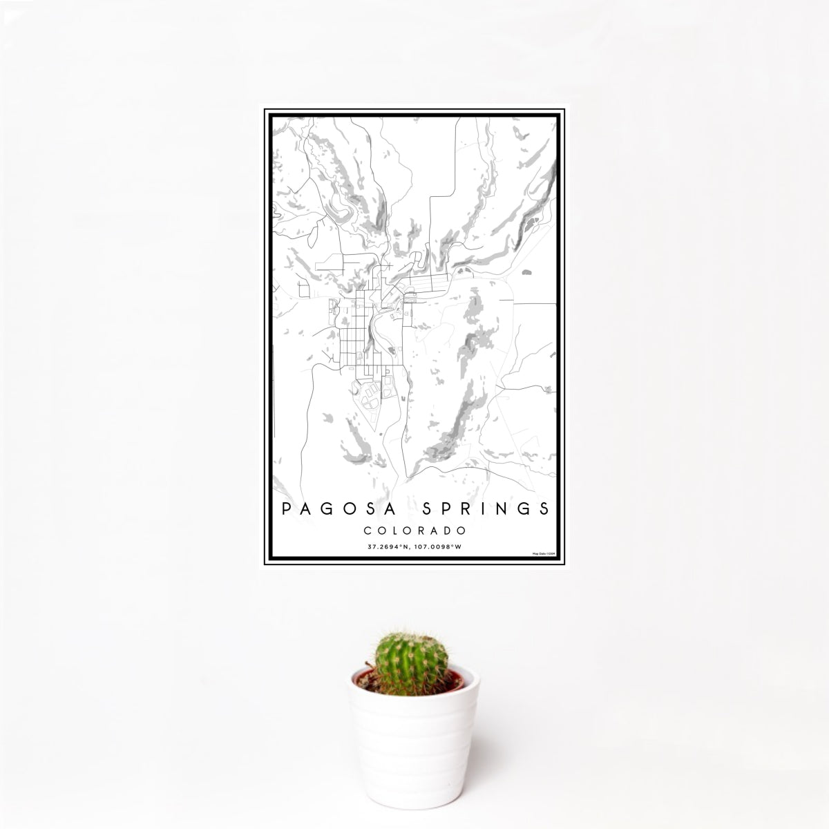 Pagosa Springs - Colorado Map Print in Classic — JACE Maps
