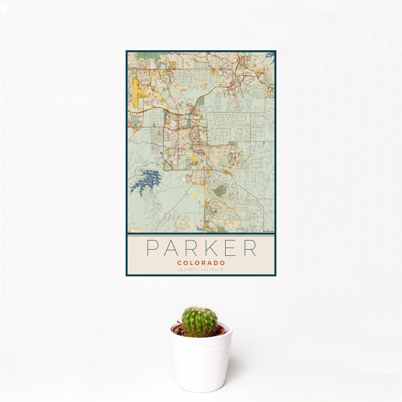 Parker - Colorado Map Print in Woodblock — JACE Maps