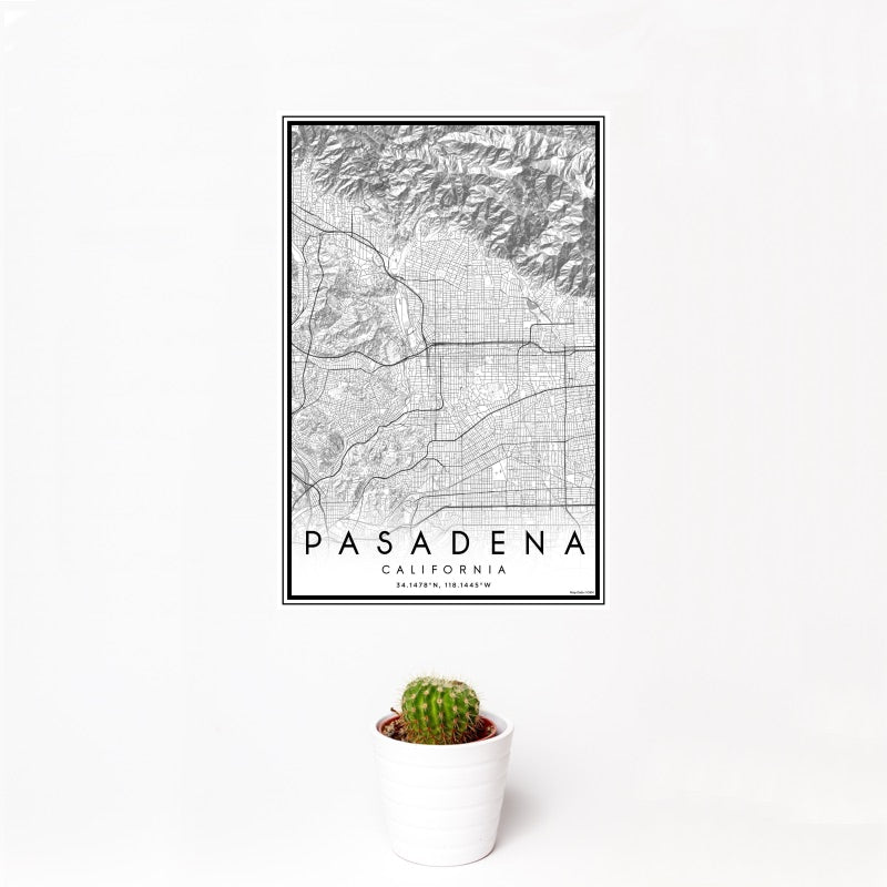 Pasadena - California Map Print in Classic — JACE Maps