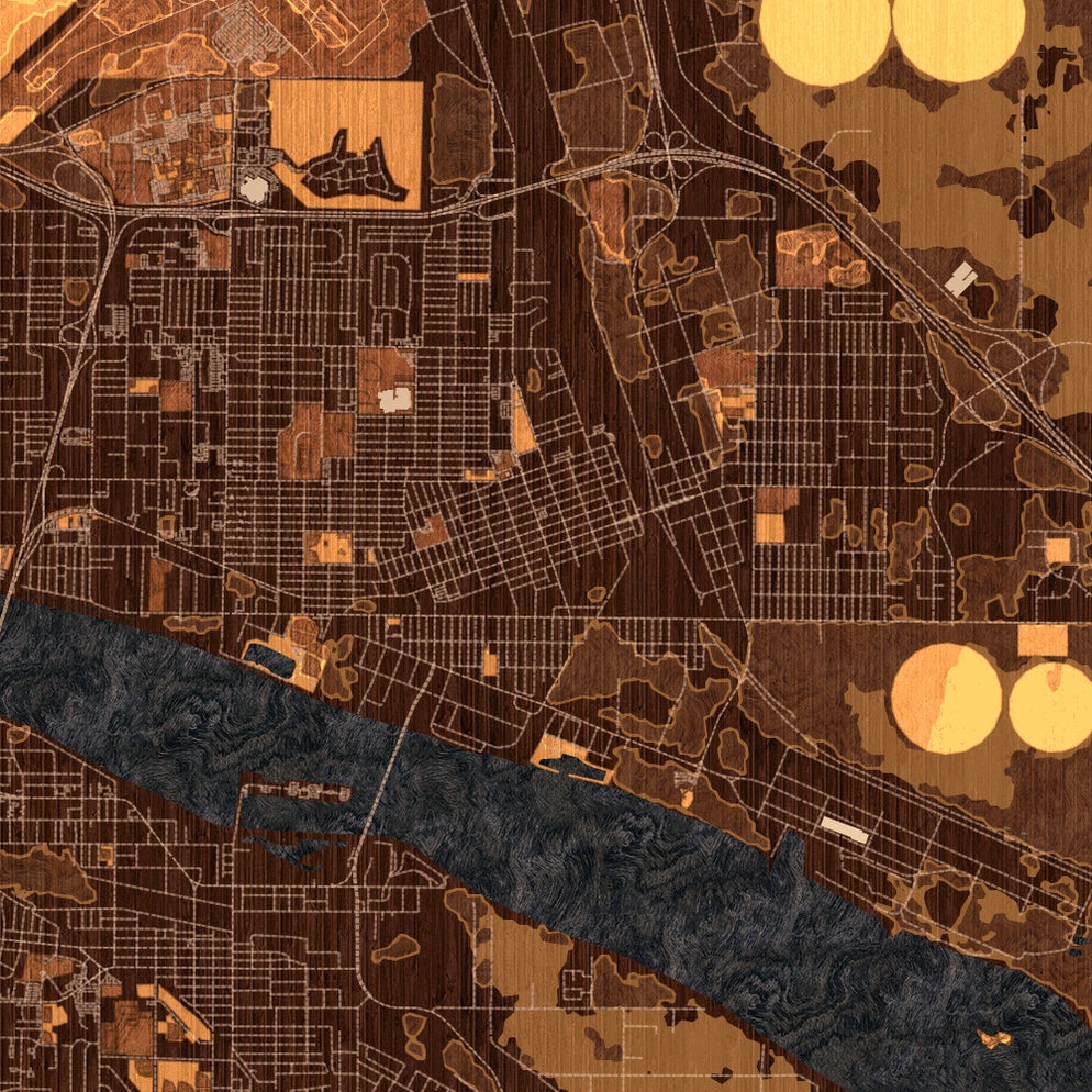 Pasco - Washington Map Print in Ember — JACE Maps