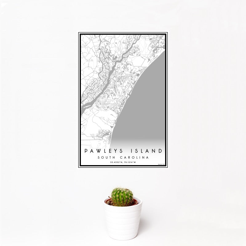 Pawleys Island - South Carolina Map Print in Classic — JACE Maps