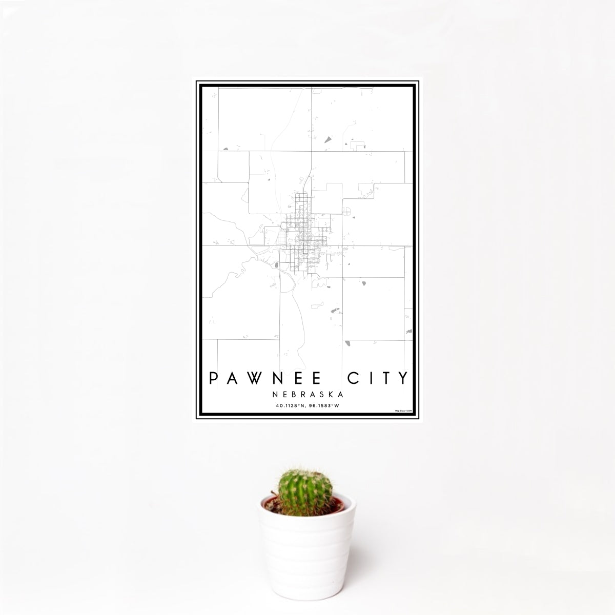 Pawnee City - Nebraska Map Print in Classic — JACE Maps