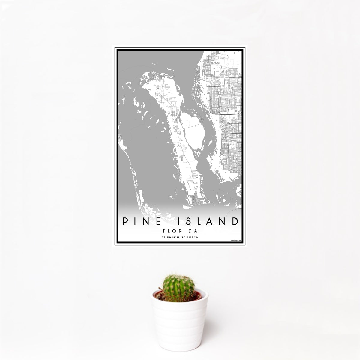 Pine Island - Florida Map Print in Classic — JACE Maps