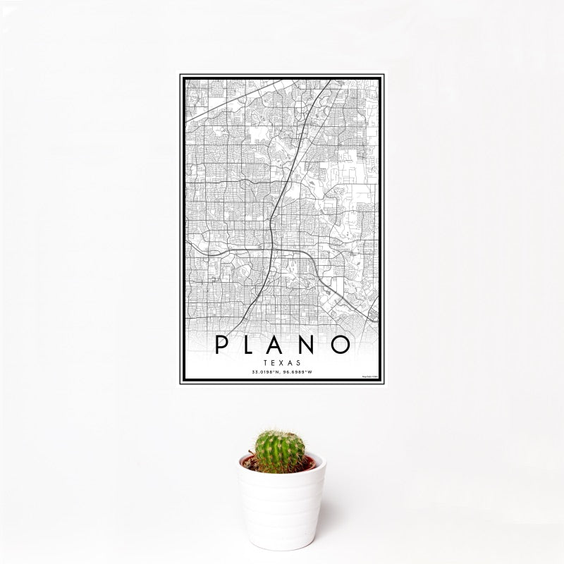 Plano - Texas Map Print in Classic — JACE Maps