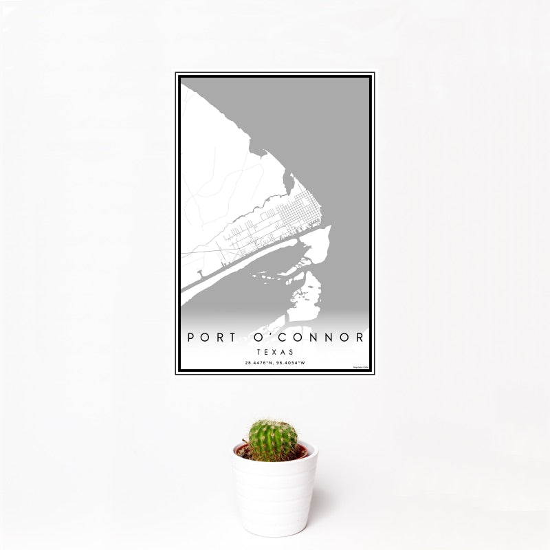 Port O'Connor - Texas Map Print in Classic — JACE Maps
