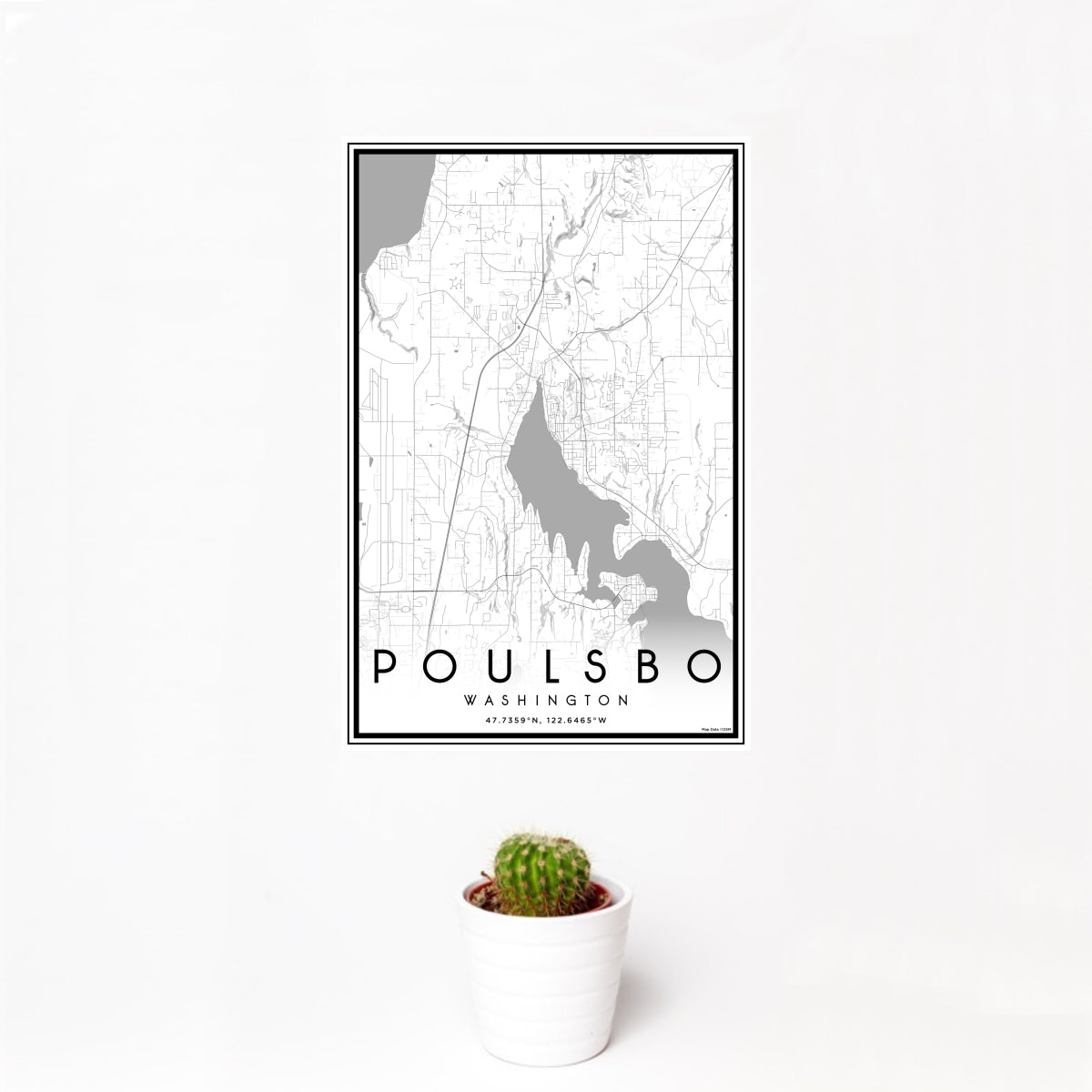 Poulsbo - Washington Map Print in Classic — JACE Maps