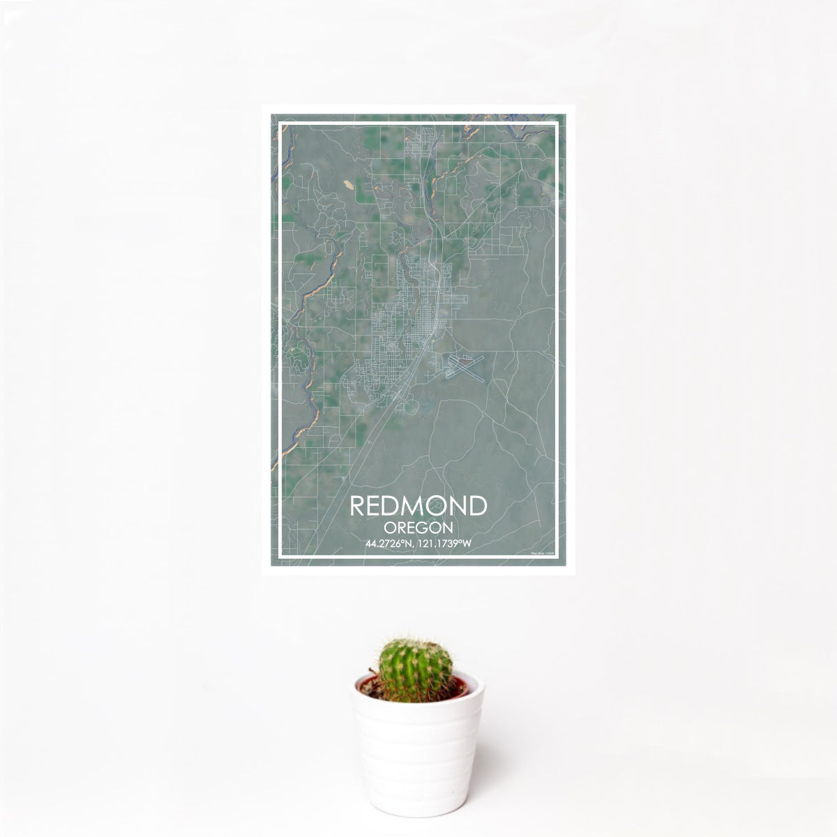 Redmond - Oregon Map Print in Afternoon — JACE Maps