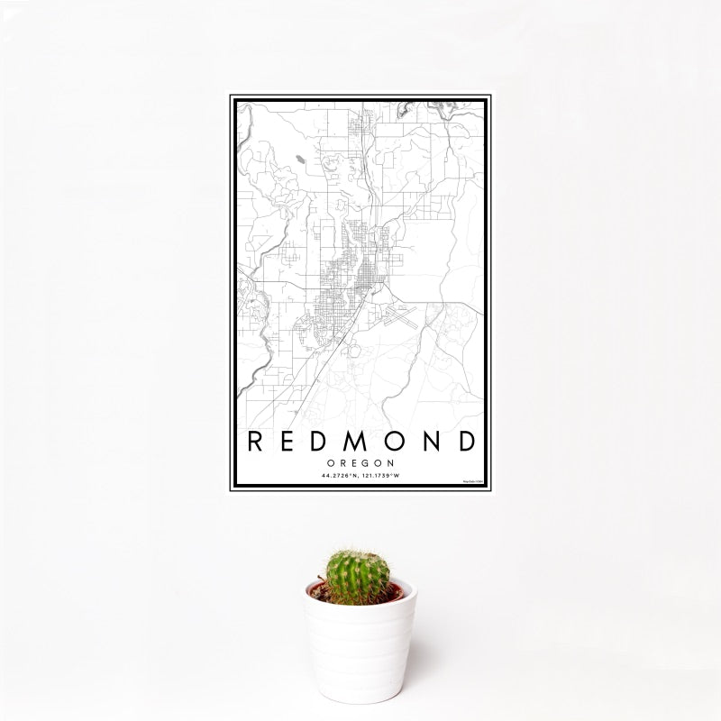 Redmond - Oregon Map Print in Classic — JACE Maps