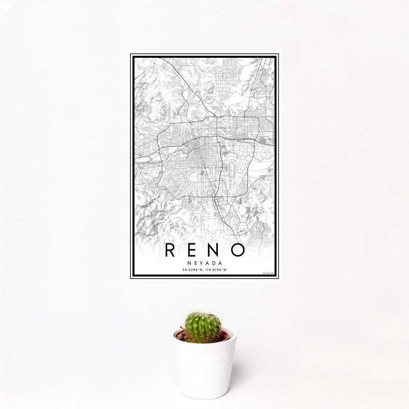 Reno - Nevada Map Print in Classic — JACE Maps