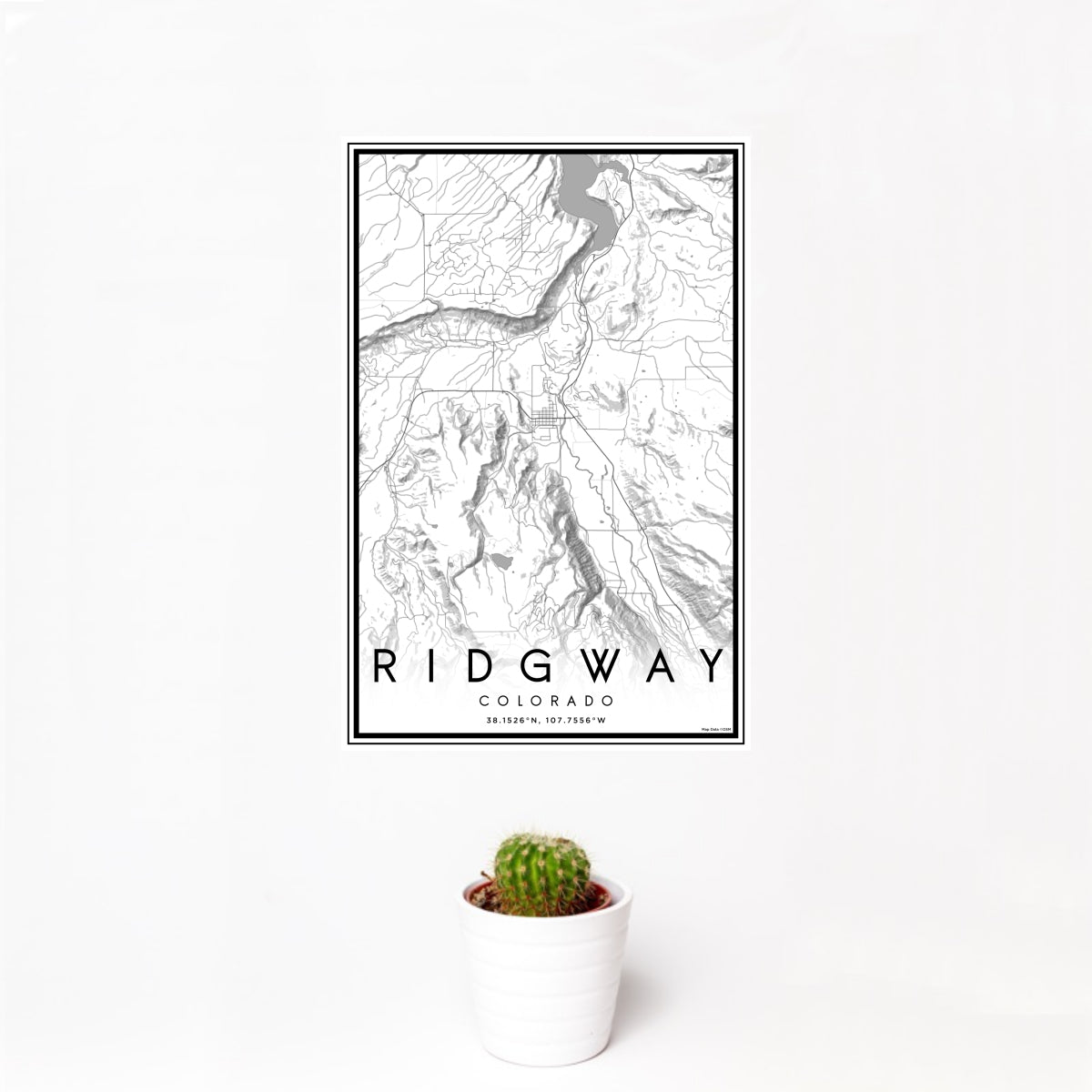Ridgway - Colorado Map Print in Classic — JACE Maps