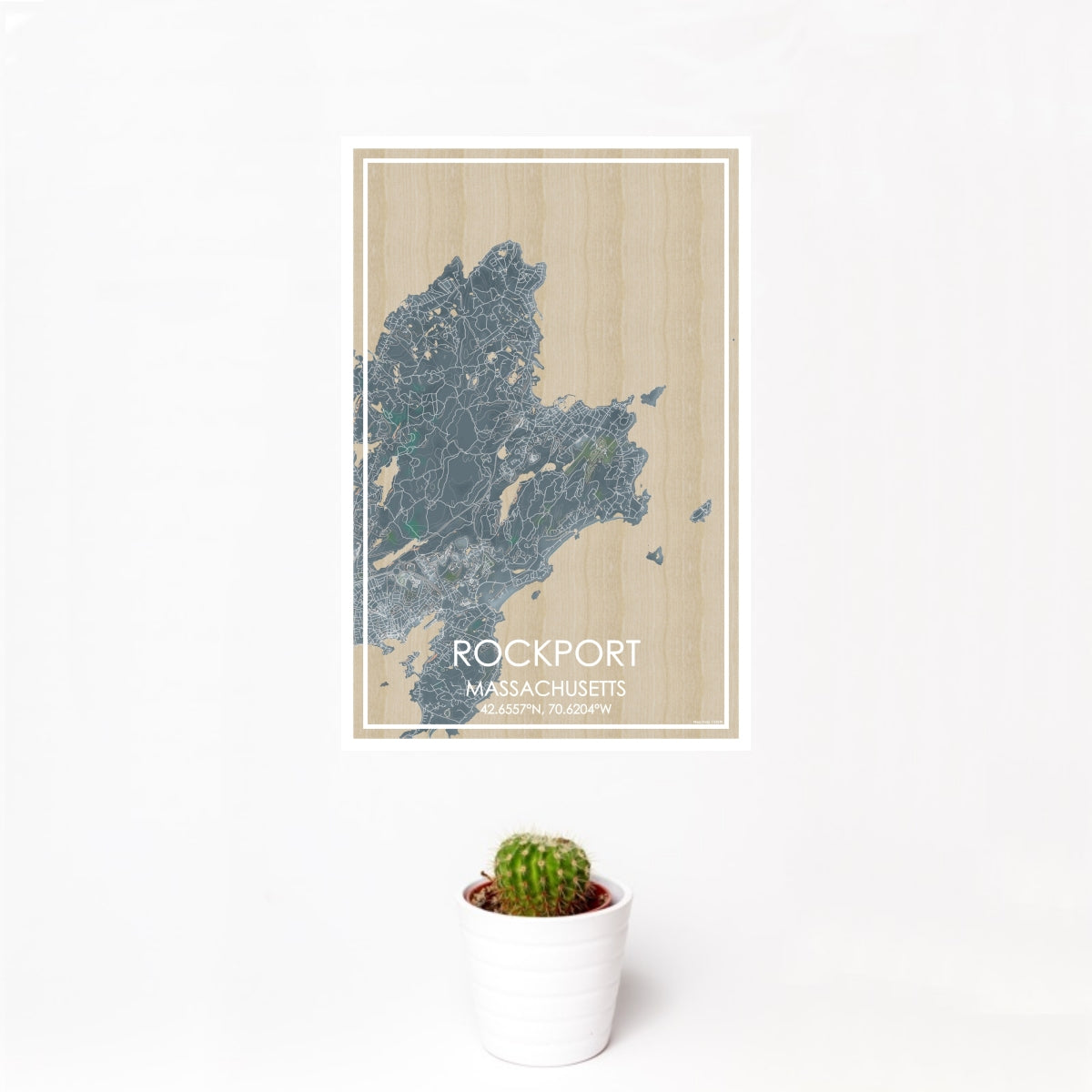 Rockport - Massachusetts Map Print in Afternoon — JACE Maps