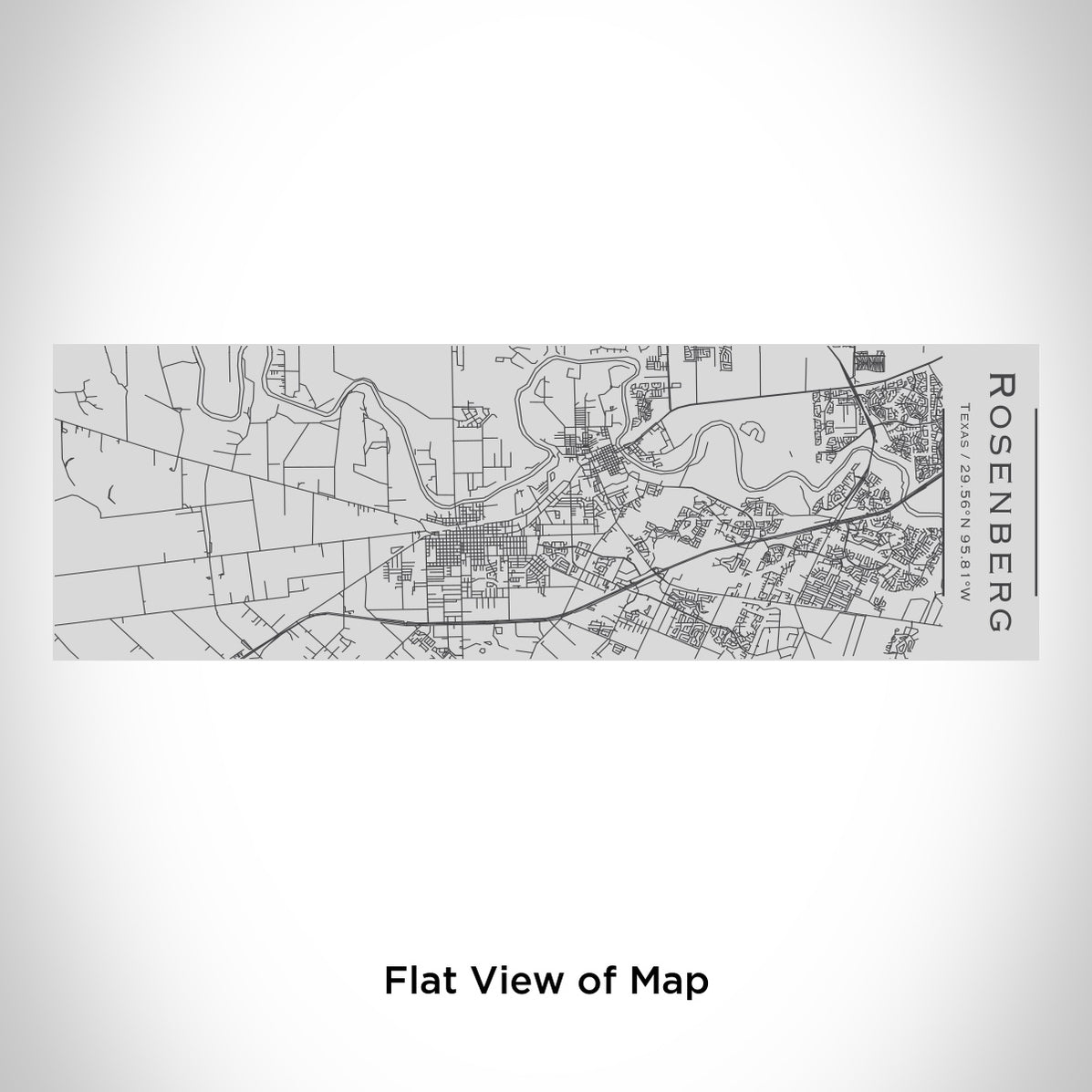 Rosenberg - Texas Engraved Map Insulated Cup — JACE Maps