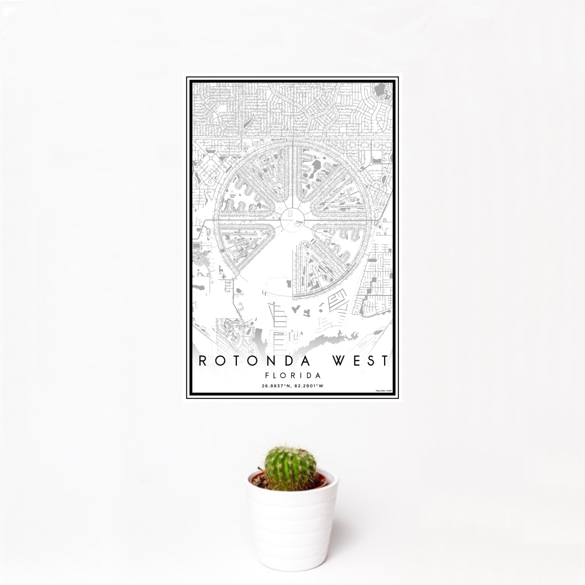 Rotonda West - Florida Map Print in Classic — JACE Maps