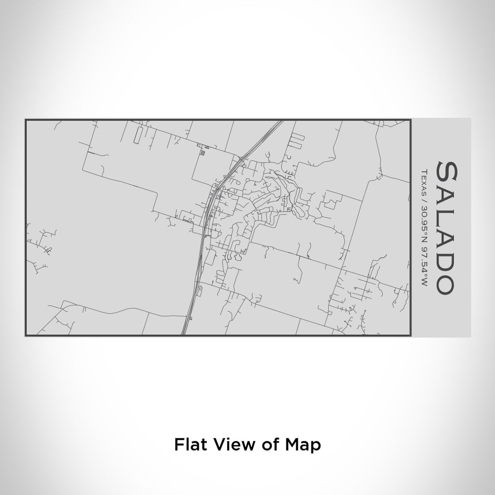 Salado - Texas Engraved Map Insulated Bottle — JACE Maps