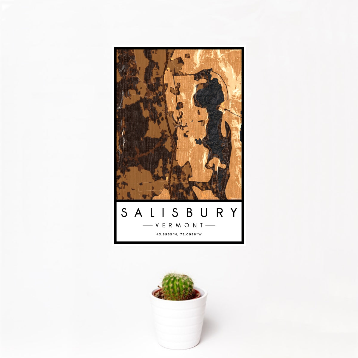 Salisbury - Vermont Map Print in Ember — JACE Maps