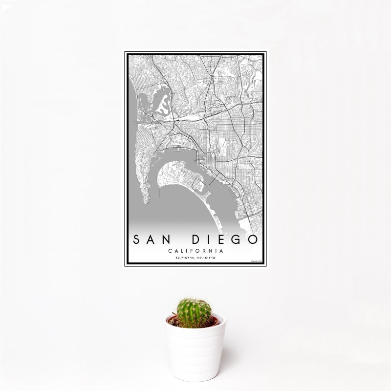 San Diego - California Map Print in Classic — JACE Maps
