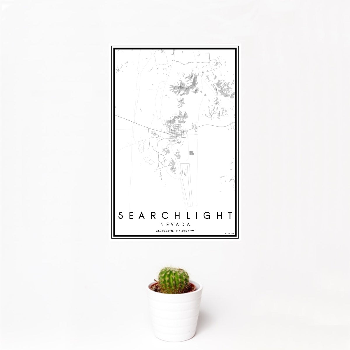 Searchlight - Nevada Map Print in Classic — JACE Maps