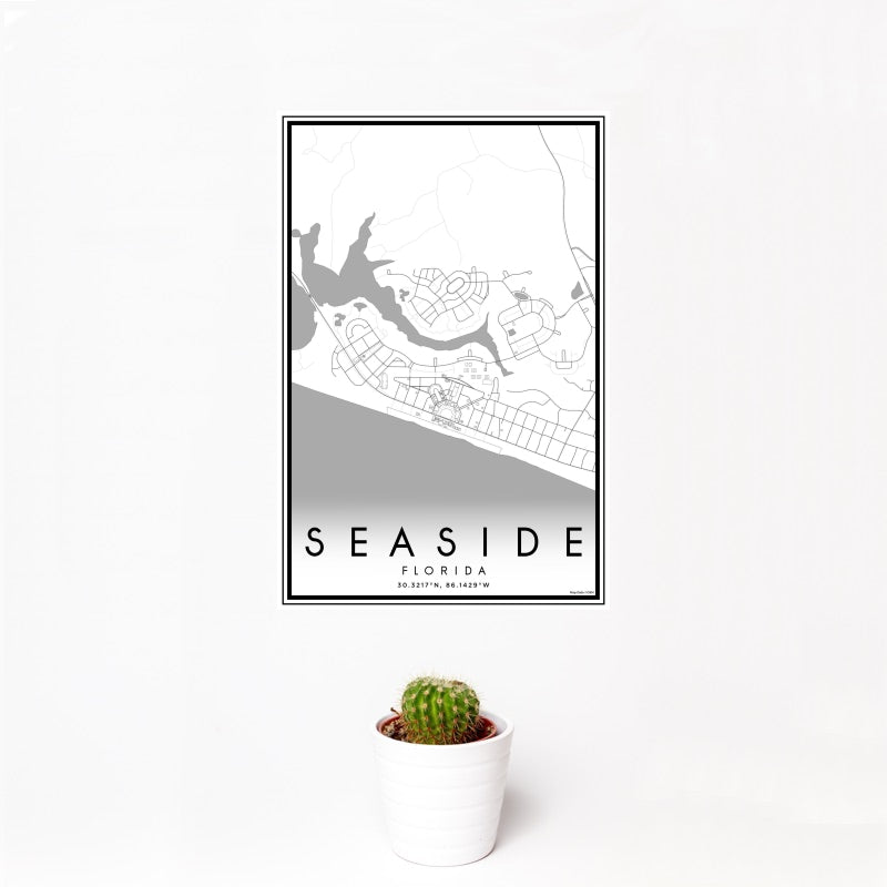 Seaside - Florida Map Print in Classic — JACE Maps