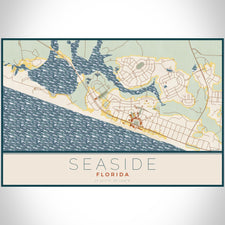Seaside - Florida Map Print in Woodblock — JACE Maps
