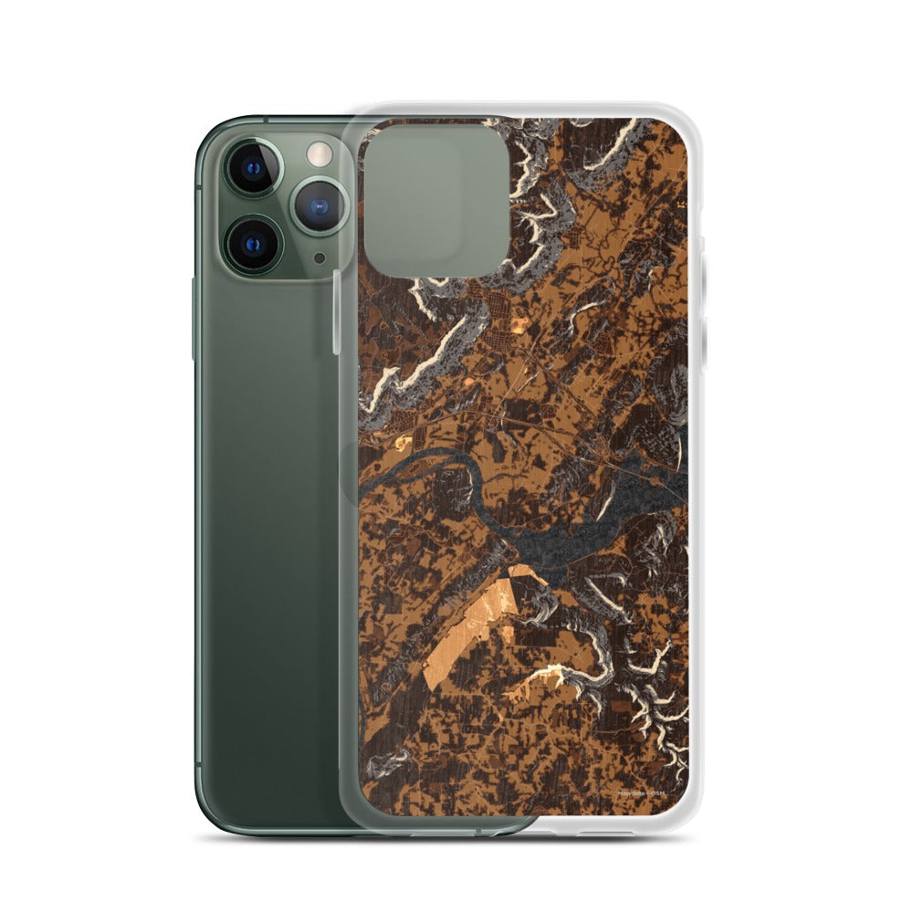 Sequatchie Valley - Tennessee Map Phone Case in Ember — JACE Maps